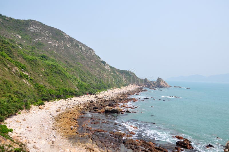 Beautiful Coast Line stock photo. Image of blue, hill - 26265348