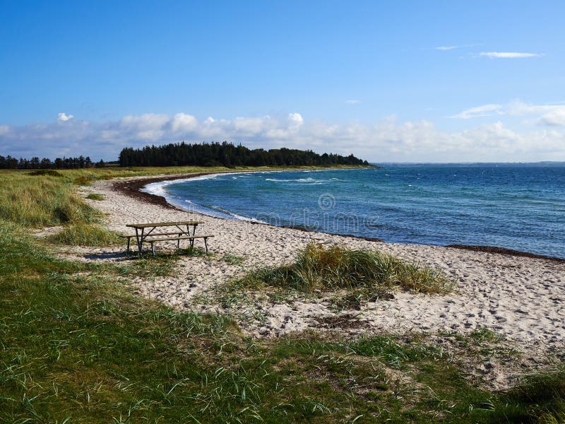 Beautiful Coast Seascape Denmark Stock Photo - Image of coastal ...