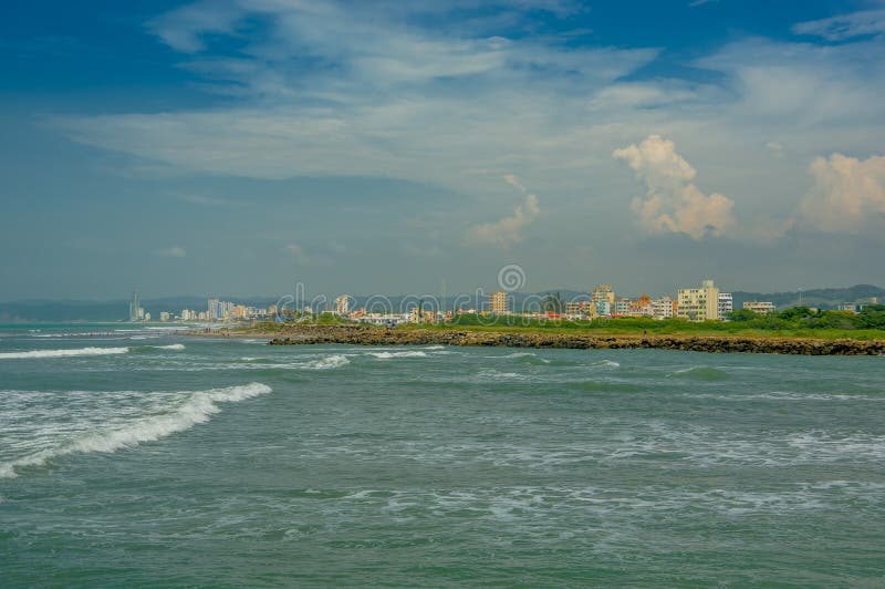 Beautiful Coast at Same Beach in Atacamas, Ecuador Stock Image - Image ...