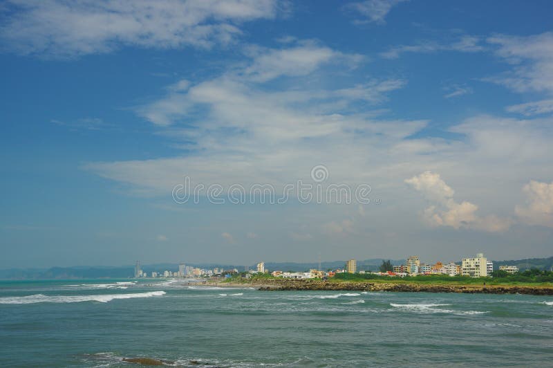 Beautiful Coast at Same Beach in Atacamas, Ecuador Stock Image - Image ...