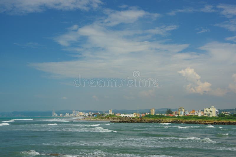 Beautiful Coast at Same Beach in Atacamas, Ecuador Stock Photo - Image ...