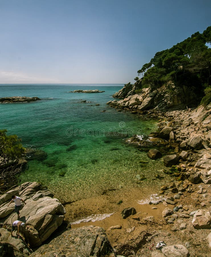 A Beautiful Coastal Landscape of Mediterranean Sea Stock Photo - Image ...
