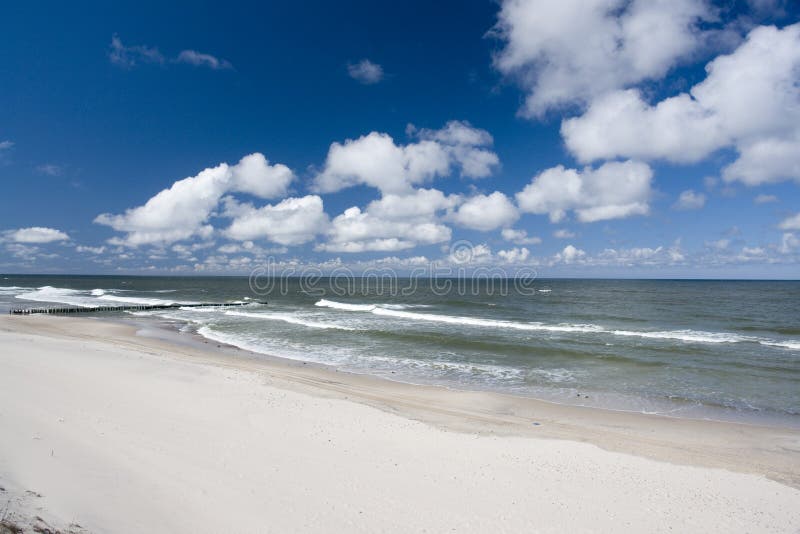 Beautiful coastline stock image. Image of seashore, clouds - 2331593