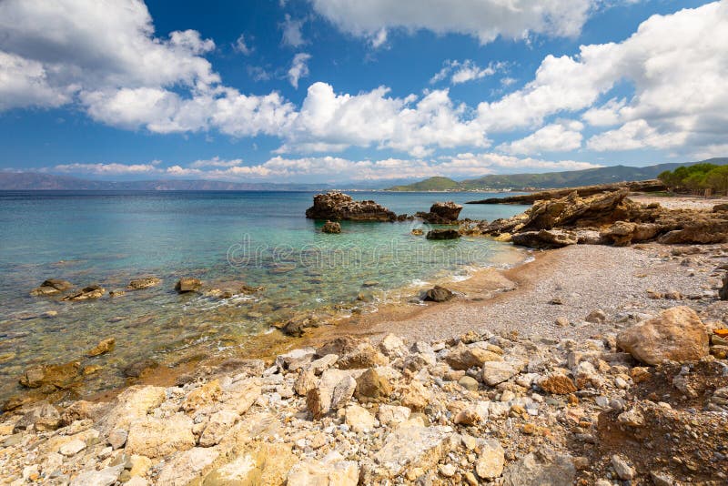 Beautiful Coastline of Crete Island, Greece Stock Image - Image of ...