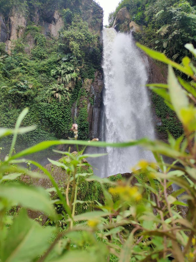 The Beautiful Coban Talun Waterfall Located in Batu City, East Java in ...