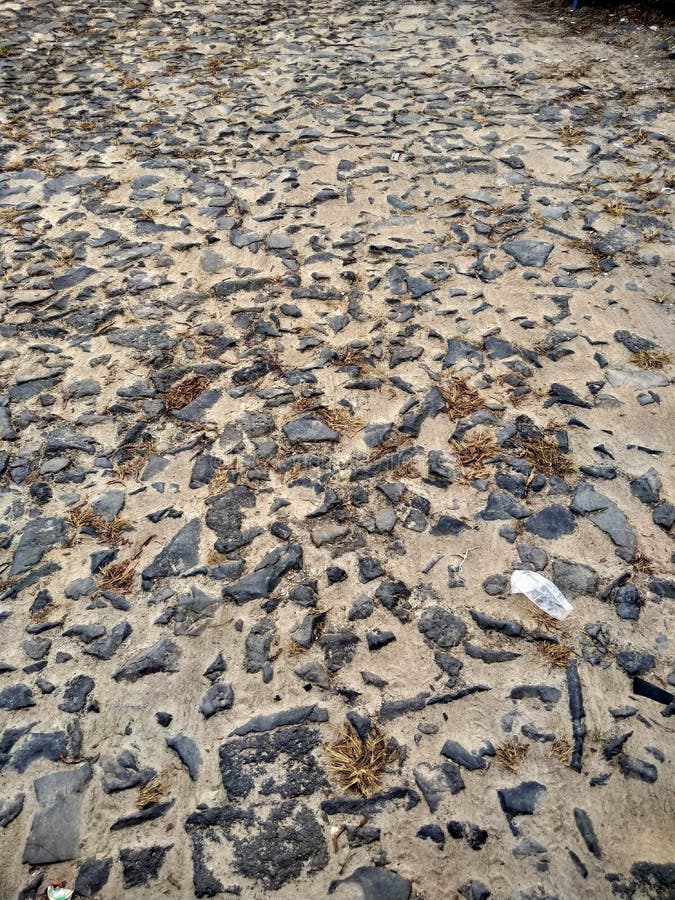 Beautiful Cobbestone Path in the Village Stock Image - Image of ...