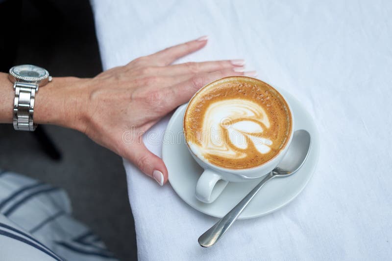 Beautiful Coffee in the Restaurant Party Celebration Stock Image ...