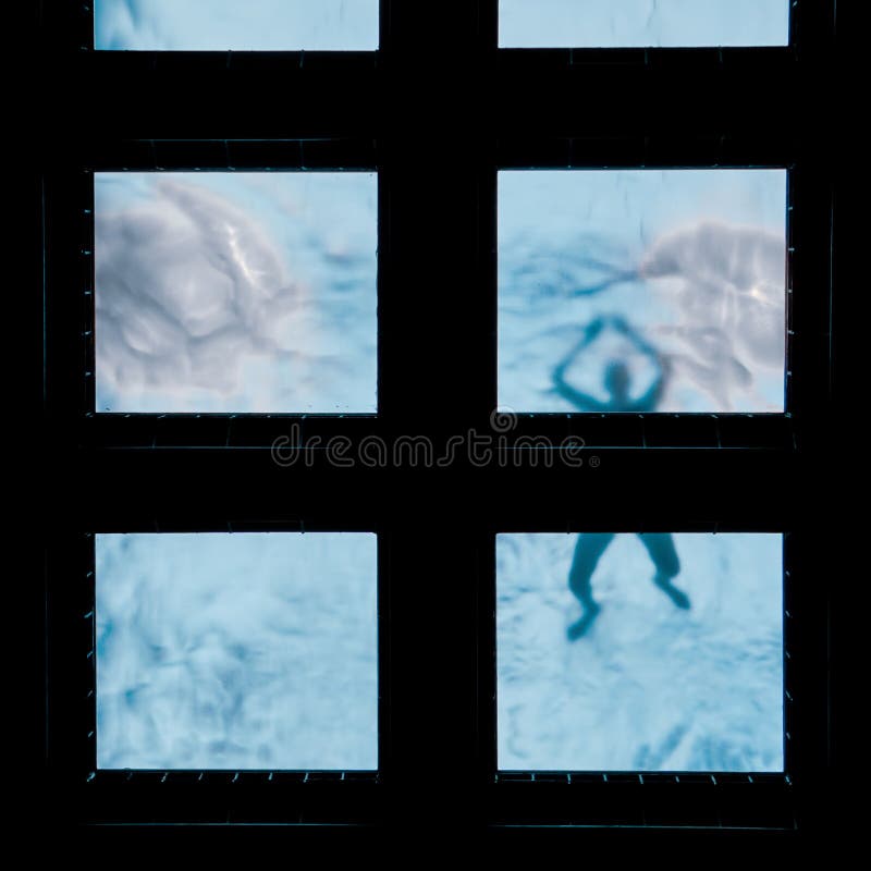 Beautiful Collage of People Swimming in the Pool Stock Photo - Image of ...