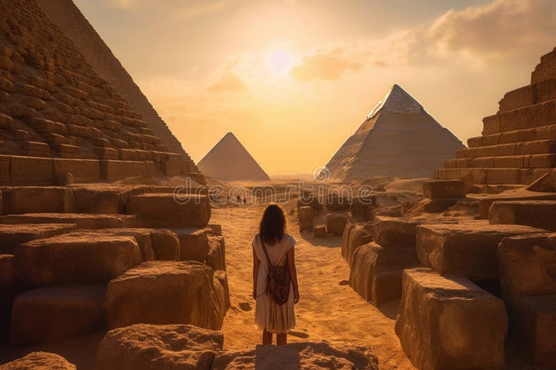Beautiful Ancient Egypt Girl Image Stock Illustration Illustration Of Stone Pyramids 281392328 1735