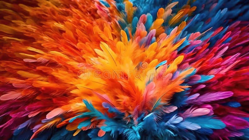 Beautiful Color Explosion of Different Powders, Ai Generated Image ...