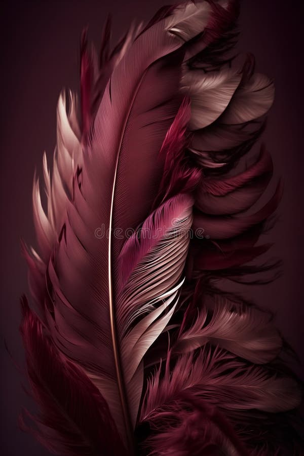 Beautiful Color Feathers on Dark Background, Feather Background ...
