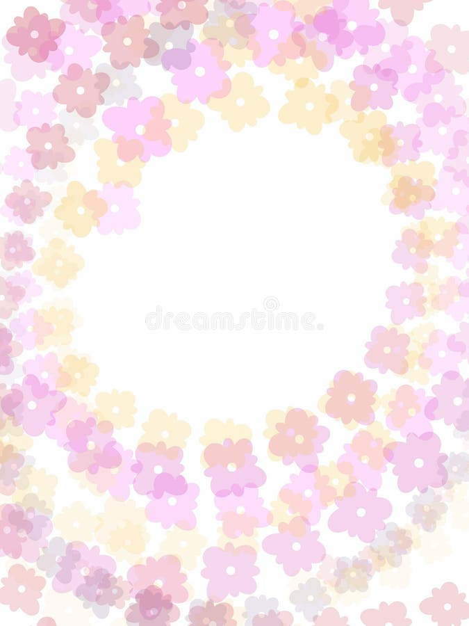 Beautiful Color of Flower Shape Stock Illustration - Illustration of ...