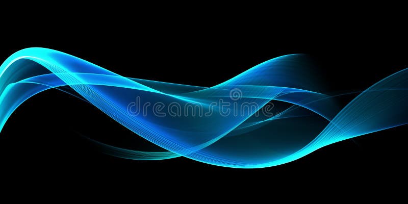 Color Light Blue Abstract Waves Design Stock Illustration ...