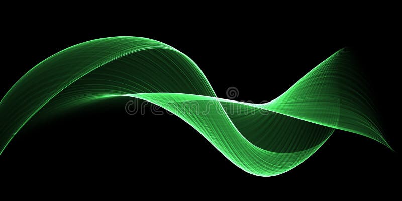 Color Light Green Abstract Waves Design Stock Illustration ...