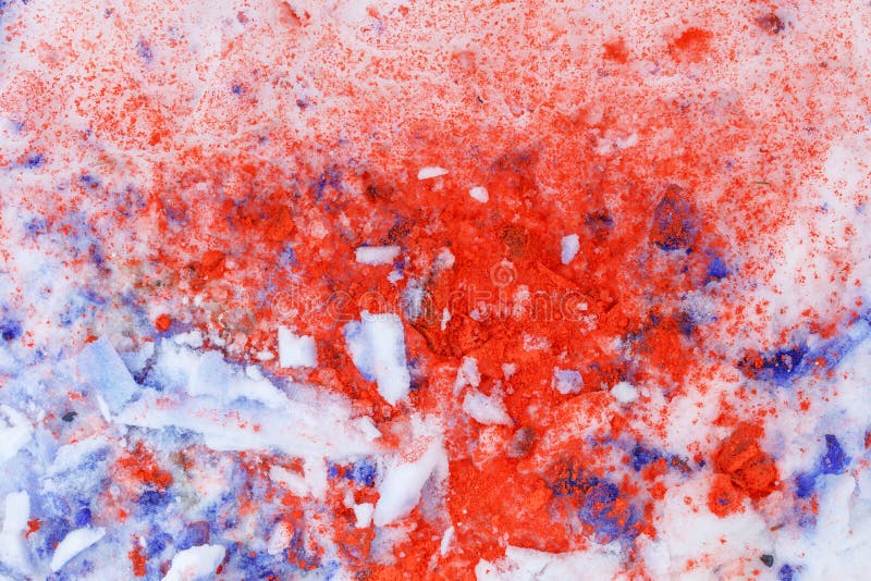 Beautiful Color Snow. Detail Structure in Snow. Stock Image - Image of ...