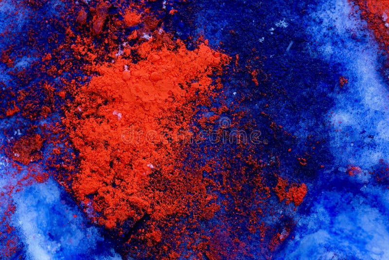 Beautiful Color Snow. Detail Structure in Snow. Stock Photo - Image of ...