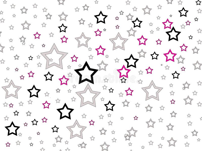 Beautiful Color Star Background in New Modern Style Stock Illustration ...