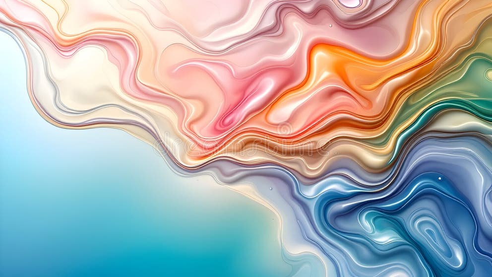 Beautiful Colored Abstract Liquid Random Form Texture Background Stock ...