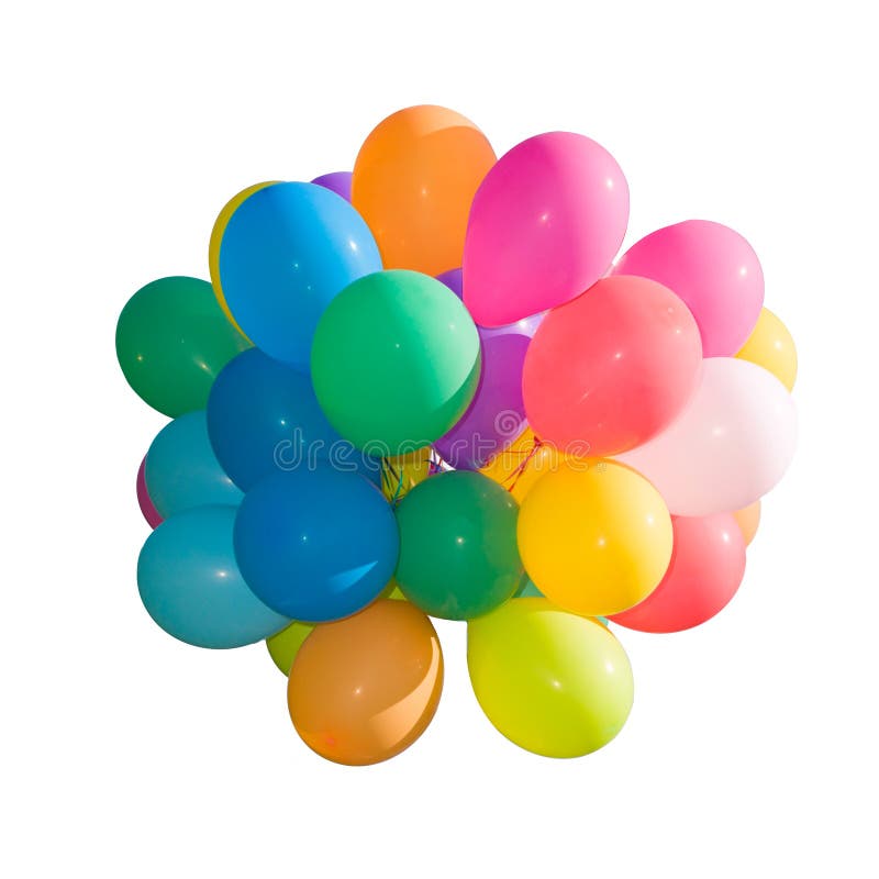 Balloons White Background