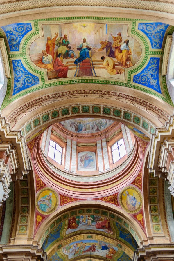 Beautiful Colored Dome of the Basilica Stock Photo - Image of edwin ...