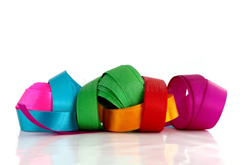 Beautiful colored ribbons stock image. Image of ribbon - 8426529
