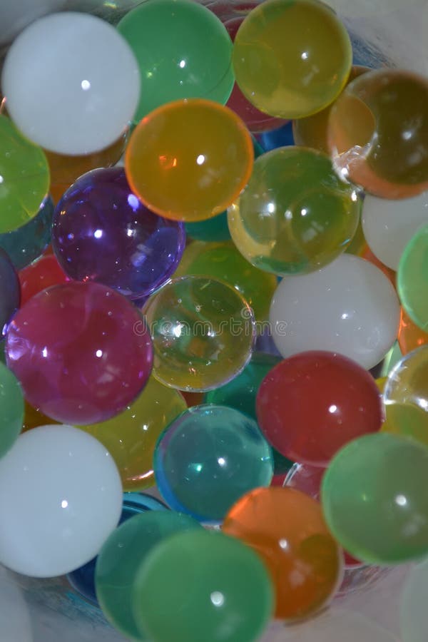 Beautiful Colored Round Balls are Staying on the Table Stock Photo ...
