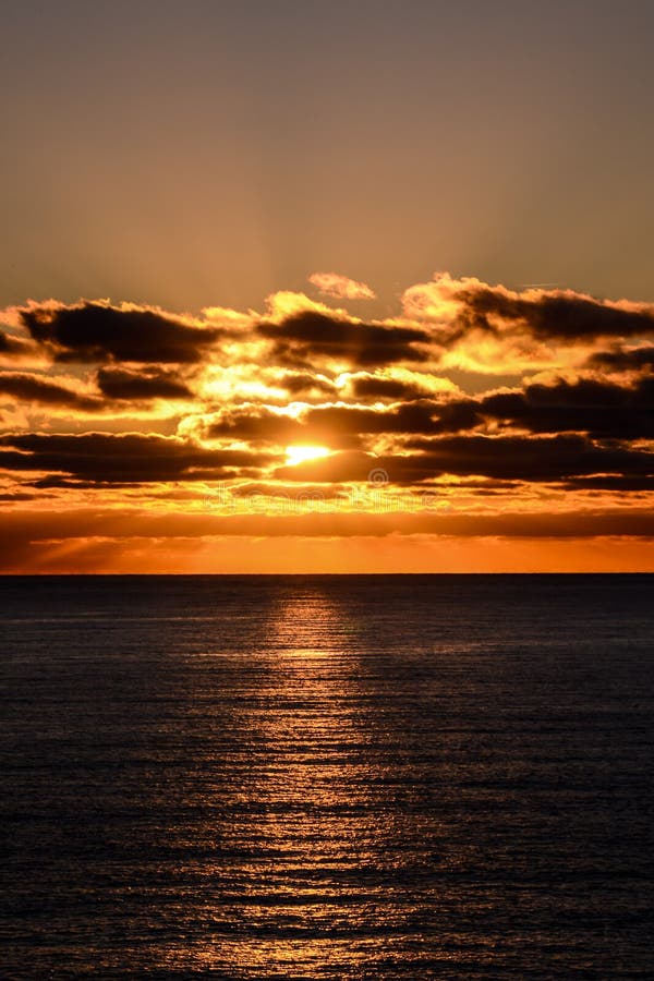 Beautiful Colored Sunset stock image. Image of sunset - 106713645