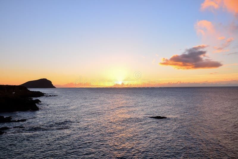 Beautiful Colored Sunset stock image. Image of nature - 121393443