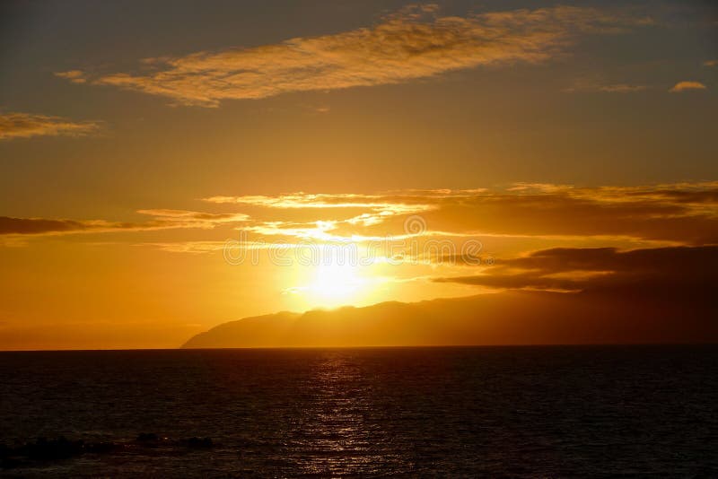 Beautiful Colored Sunset stock photo. Image of nature - 164184174