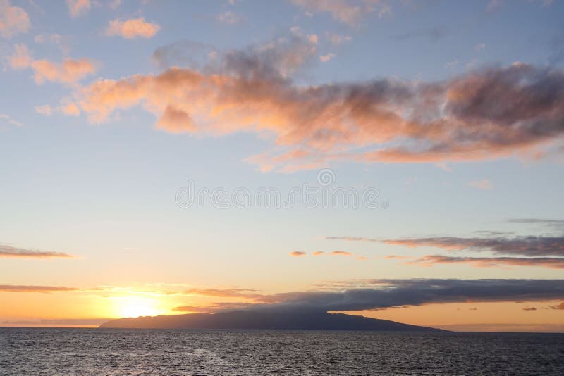 Beautiful Colored Sunset stock image. Image of sunset - 168484849