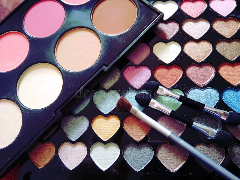 A beautiful set make up stock photo. Image of colored - 147225254