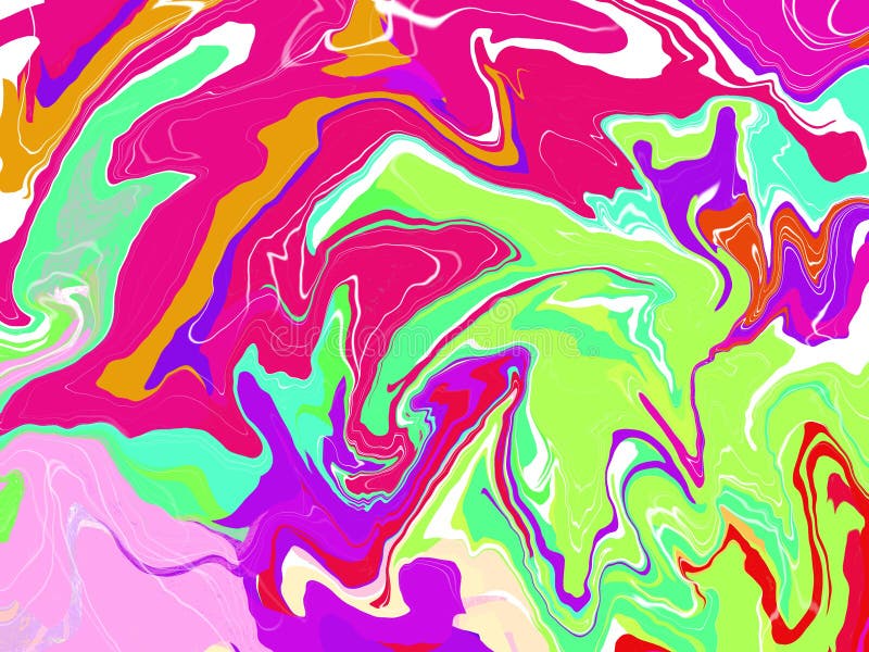 Beautiful and Colorful Abstract Paint Stock Illustration - Illustration ...