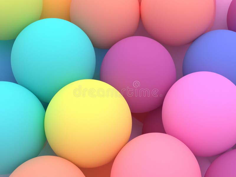 Beautiful Colorful Balls Pattern Background Stock Illustration ...