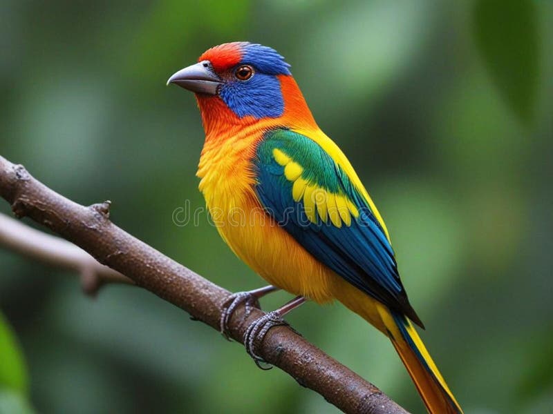 Beautiful Colorful Bird that Lives in Tropical Forests - Generated by ...
