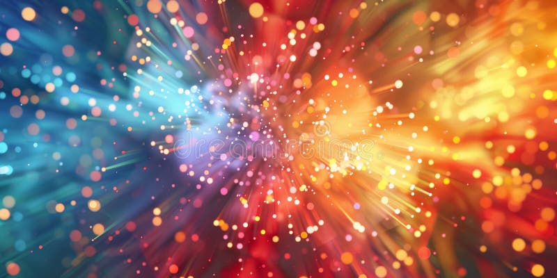 A Beautiful and Colorful Burst of Energy and Light Effects Featuring ...
