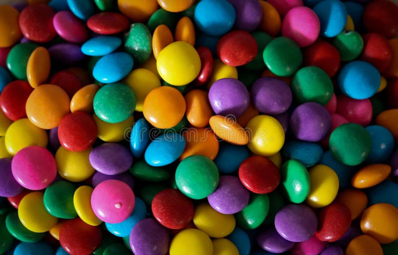 Beautiful Colorful Chocolates Decorating the Table. Stock Image - Image ...