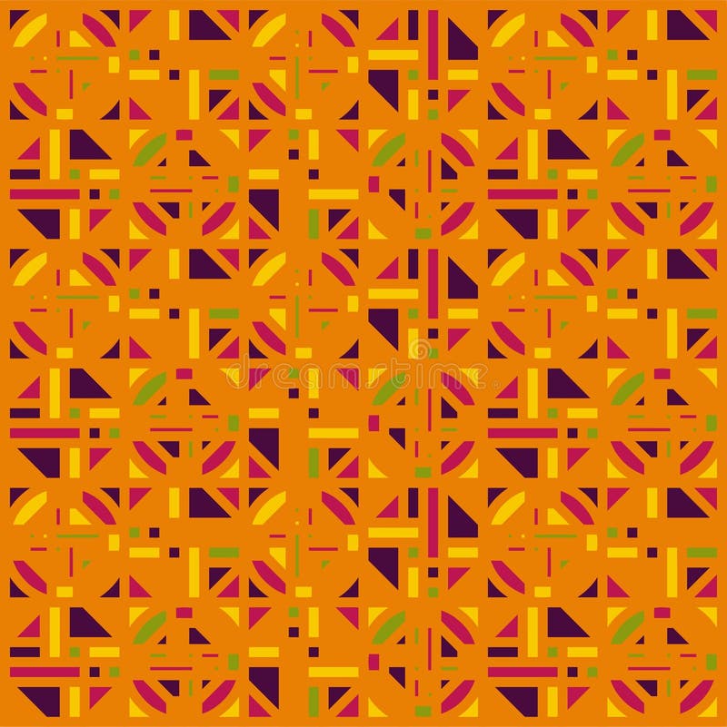 Beautiful of Colorful Circle and Rhombus, Repeated, Abstract ...