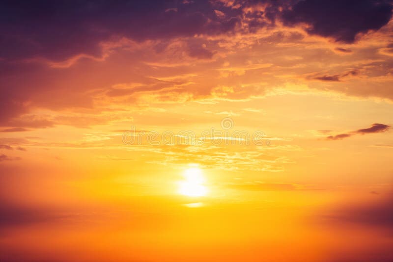 Beautiful Colorful Dramatic Sky with Clouds at Sunset or Sunrise Stock ...