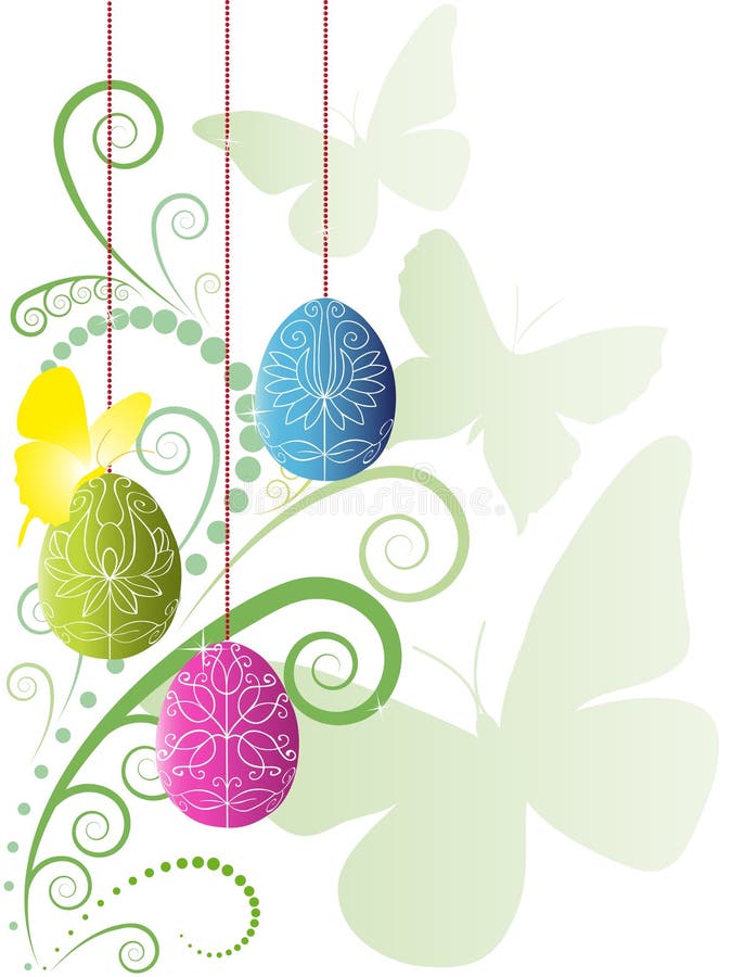 Easter tree stock vector. Illustration of closeup, celebration - 13098211