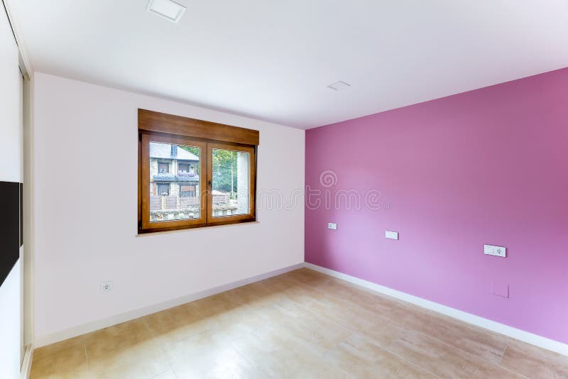 Interior Modern Empty House. Beautiful Living Room without Furniture ...