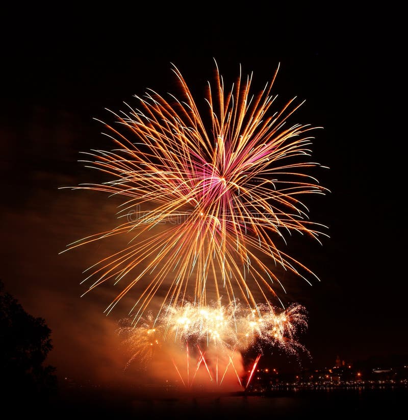 Beautiful Colorful Firework Stock Photo - Image of independence ...