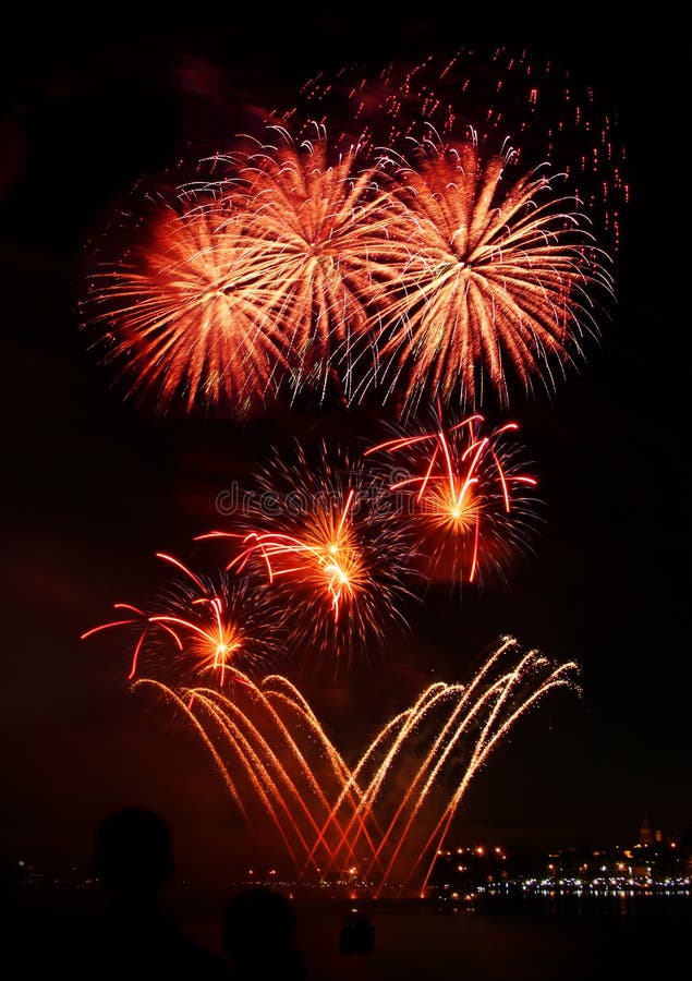 Beautiful Colorful Firework Stock Image - Image of night, glowing: 81459421