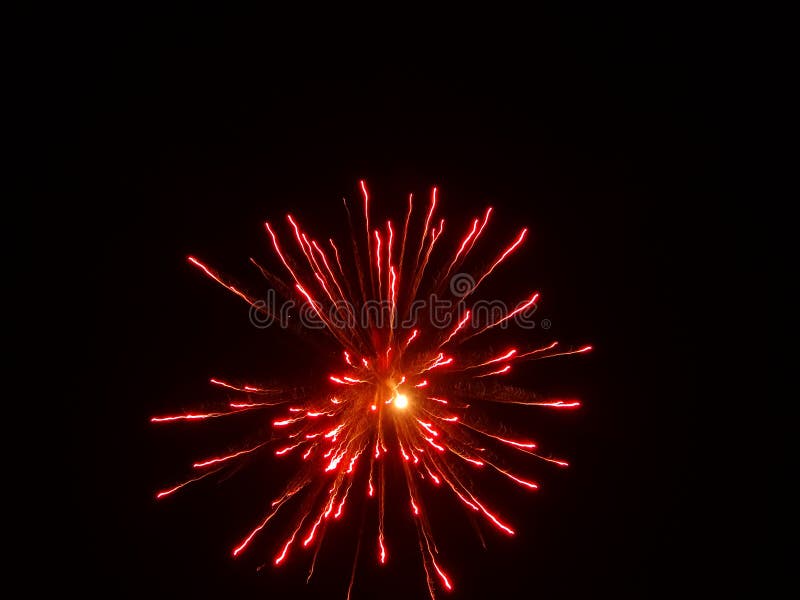 Beautiful, Colorful, Fireworks in the Dark Night Sky Stock Image ...