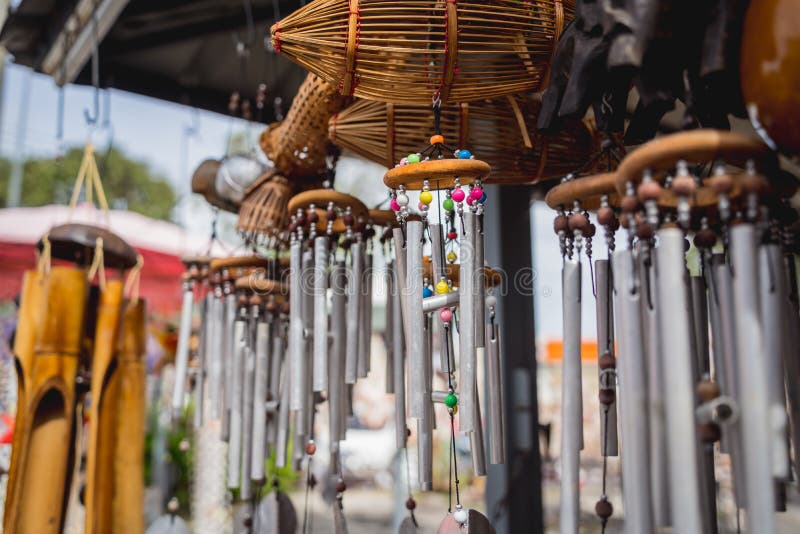 Beautiful Colorful Handmade Metal Wind Pipes Stock Photos - Free ...