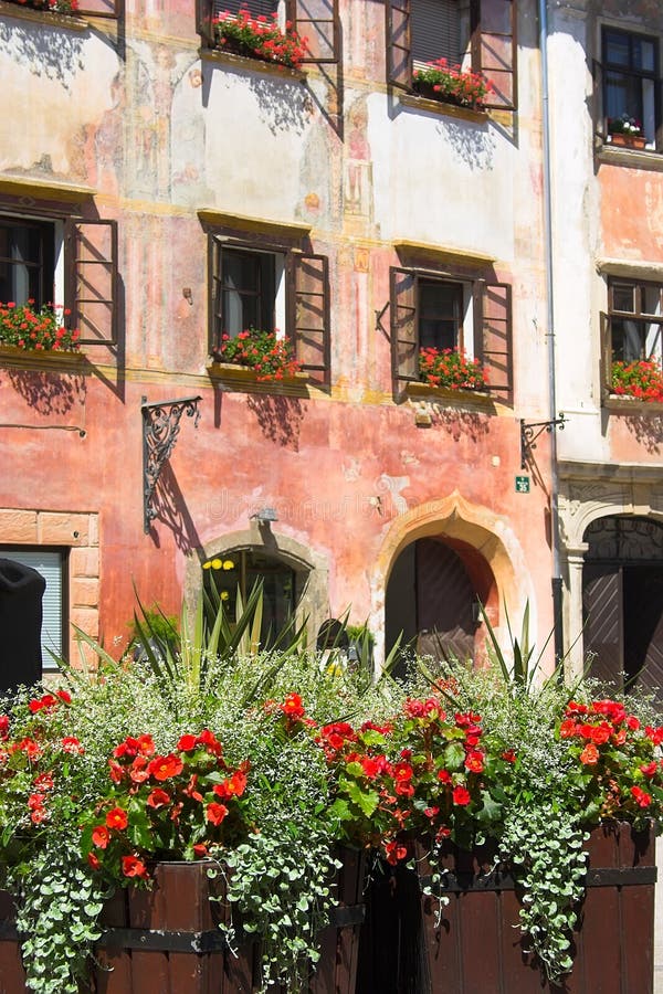 Beautiful colorful house stock photo. Image of construction - 12008224