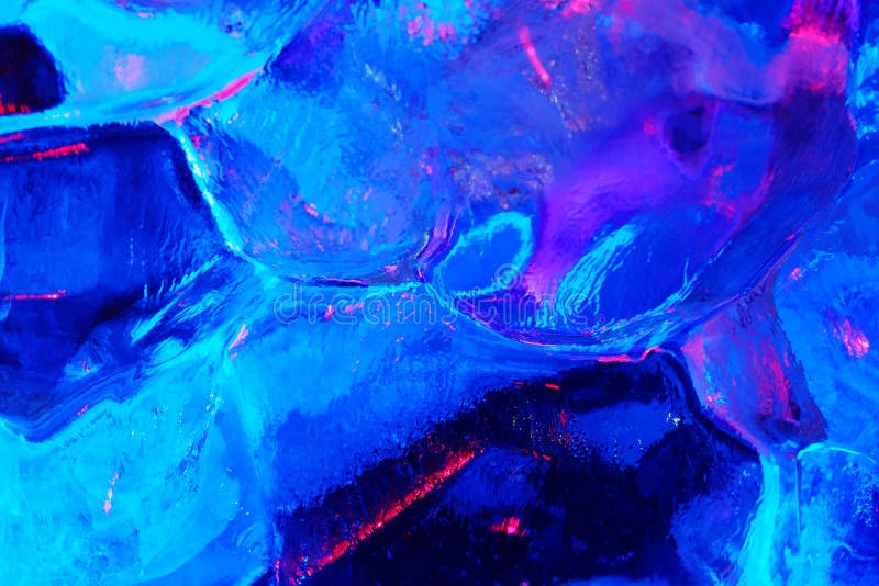 Beautiful Colorful Ice Structure Stock Photo - Image of pattern, frozen ...