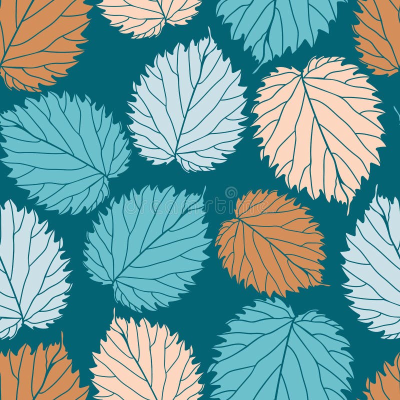 Beautiful Colorful Leaves Pattern Design Stock Vector - Illustration of ...