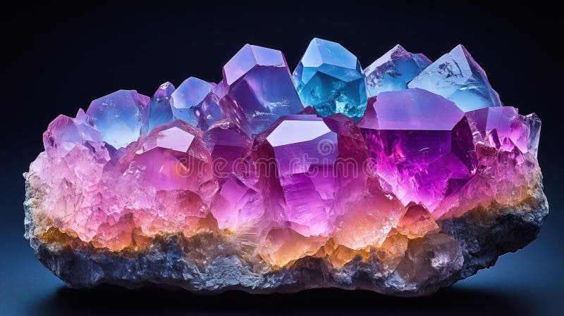 Beautiful Colorful Mineral Gemstone Stock Image - Image of precious ...