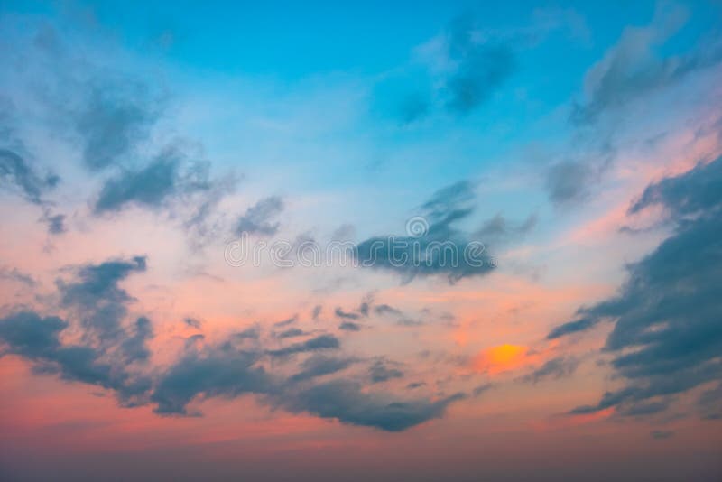 Beautiful Colorful Morning Sky Background Stock Image - Image of ...
