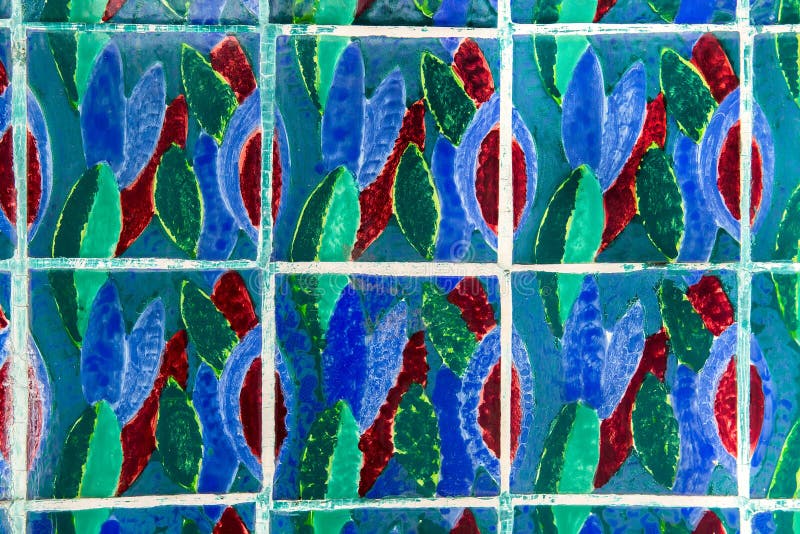 Tiles with flowers stock photo. Image of pattern, outdoor - 133205140